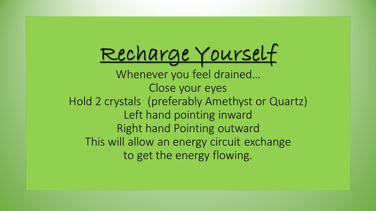 Recharge yourself – Lady Hy: WisdomKeeper